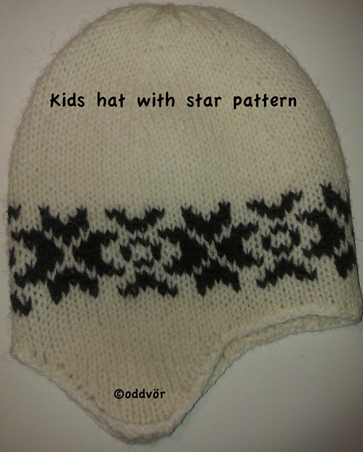 Ravelry: Kids Hat with Star Pattern pattern by Oddvør Jacobsen