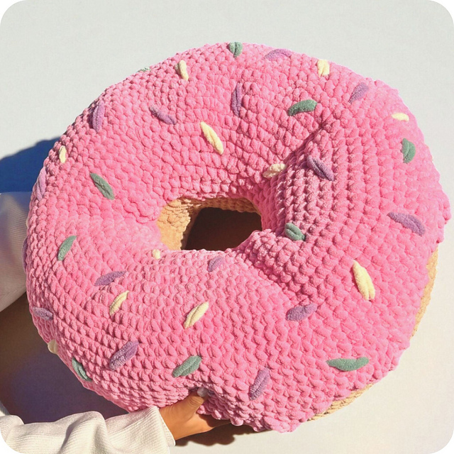 Ravelry: Crochet Donut Pillow pattern by Okey Dokeys