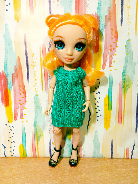 Ravelry: Openwork Tunic for Rainbow High doll pattern by Olga Tarnavska