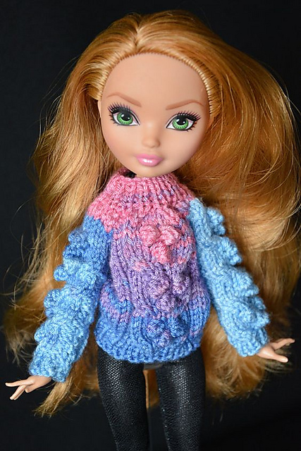 Ravelry: Bubble-sweater for Monster High G1 doll pattern by Olga Tarnavska