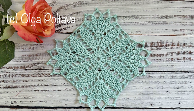 Ravelry: Four Blooms Doily pattern by Olga Poltava