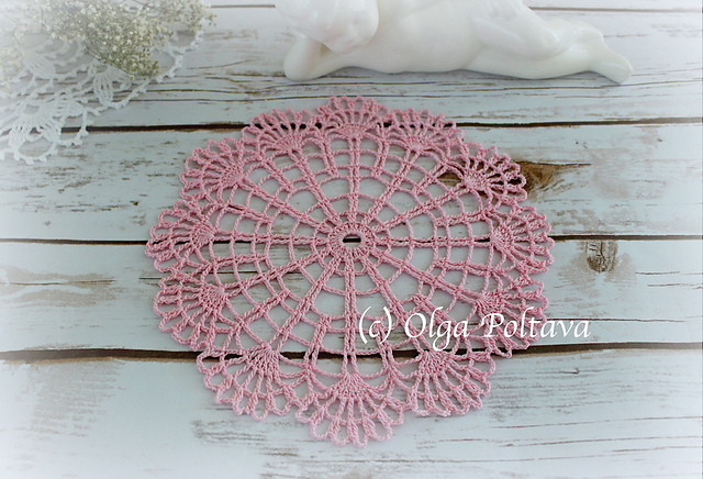 Ravelry: Small Doily in Cream Color pattern by Olga Poltava