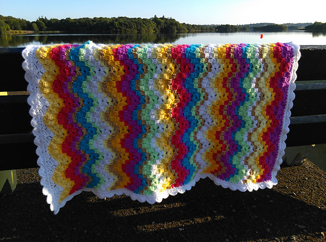 Ravelry: OlgaSoleil's Confetti Ripple Blanket