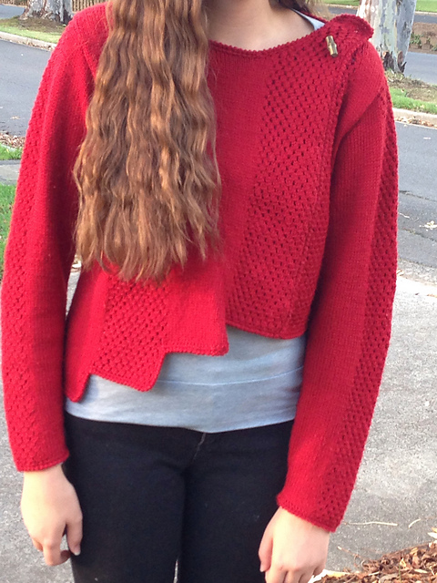 Ravelry: Design 6 - Asymmetrical Cardigan with Alternating Stocking ...
