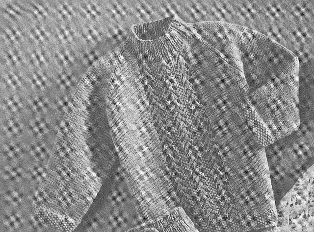 Ravelry: Panelled Suits for 9 to 12 months - The Pullover pattern by Patons