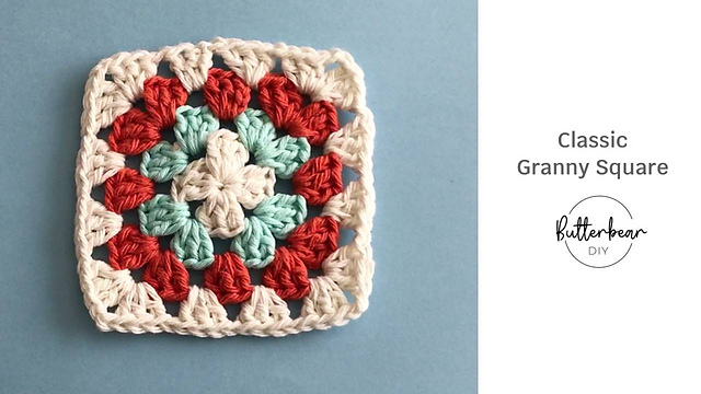 Ravelry: Classic Granny Square pattern by ButterbearDIY