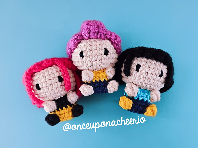 Ravelry: Huntrix Chibi Amigurumi Dolls pattern by Juli Anne