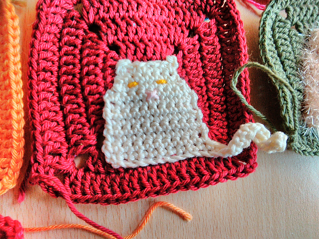 Ravelry: OndineStardust's Many Cats Square