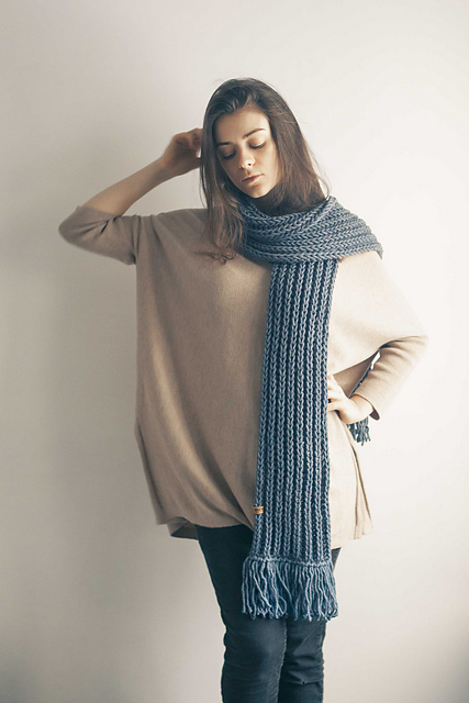 Ravelry: Brioche Scarf pattern by Anna Ivleva