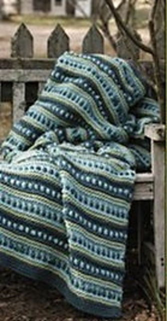 Ravelry: Textured Stripes Afghan pattern by Melissa Leapman