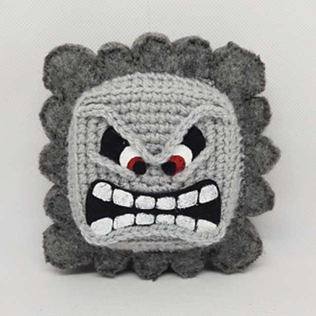 Ravelry: Thwomp Super Mario pattern by Chantelle @onescreativemind