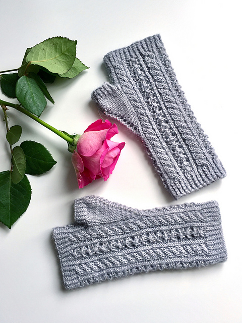 Ravelry: Beaded Fingerless Mitts pattern by Jemima Bicknell