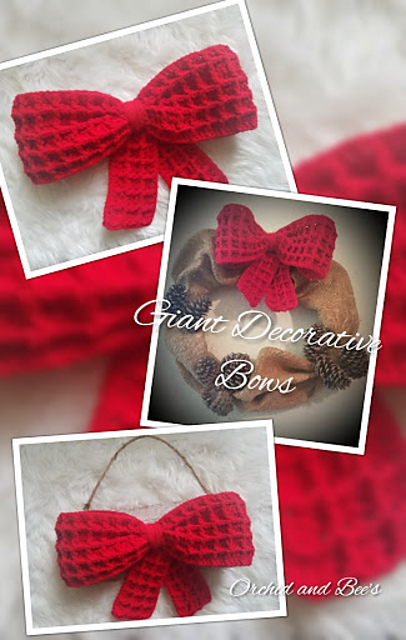 Ravelry: Giant Decorative Bows pattern by Karen V. Edwards