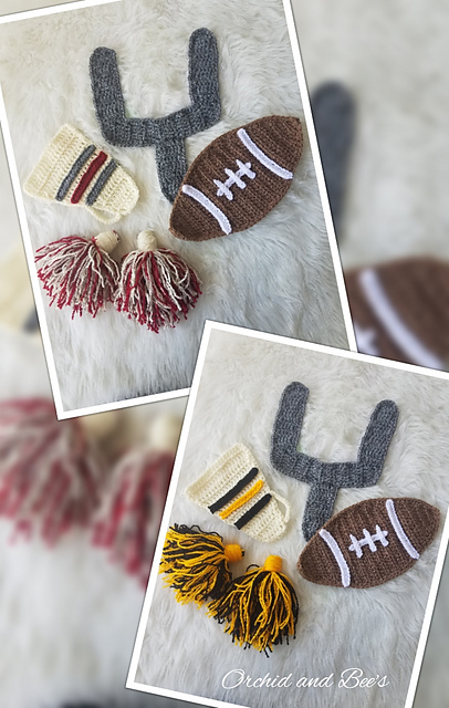 Ravelry: Football Fandom Pack pattern by Karen V. Edwards