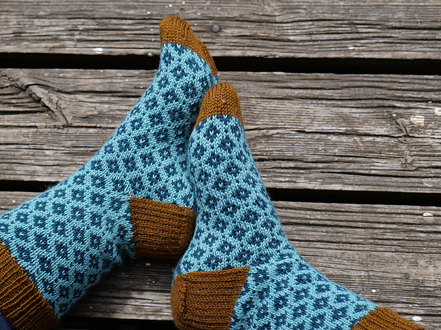 Ravelry: Diamond socks pattern by Inger Berg
