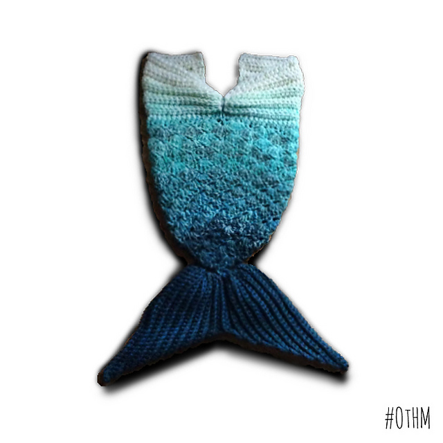 Ravelry: Extra Large Ombre Mermaid Fin pattern by Off the Hook Mamma