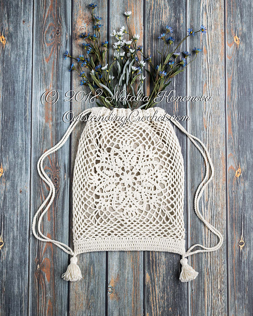Ravelry: White Lotus Bag pattern by Natalia Kononova