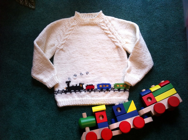 Ravelry: Engine #9 Pullover and Hat pattern by Diane Zangl