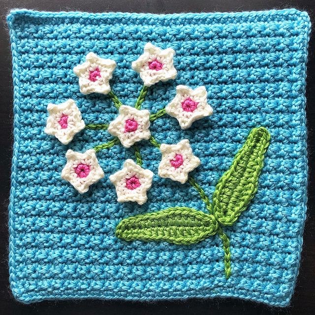 Ravelry: Hoya Bella Flower Square pattern by PGM Crafts