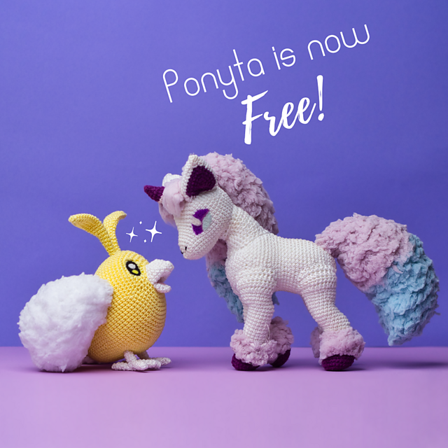 Ravelry: Pokemon Galarian Ponyta pattern by Beatrice Gröger