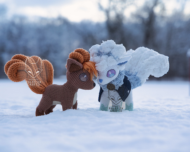 Ravelry: Pokemon Vulpix - Alolan & Kanto Variant pattern by Beatrice Gröger