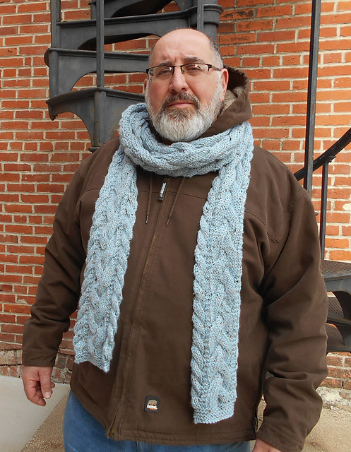 Ravelry: Reversible Braid Cable Scarf pattern by Pam Chamberlain