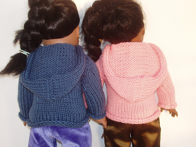 Ravelry: Doll Hoodie Sweater pattern by Pamala Feldpausch