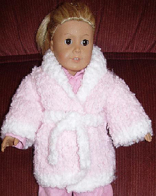 Ravelry: Bath Robe for American Girl dolls pattern by Pamala Feldpausch