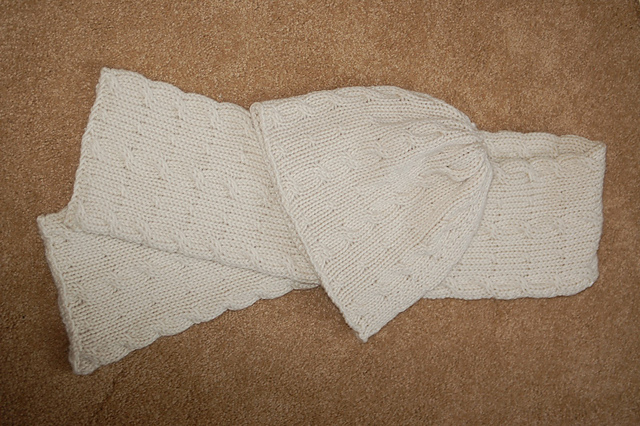 Ravelry: Machine Knit Cable Scarf & Hat Set pattern by Pretty and ...