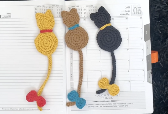 Ravelry: Crochet Cat Bookmark pattern by Papari Sharma