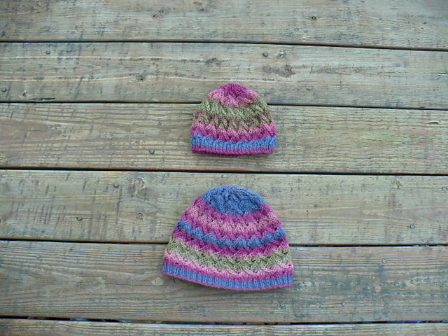 Ravelry: Parkay24's Lotus Hat in Kaleidoscope yarn