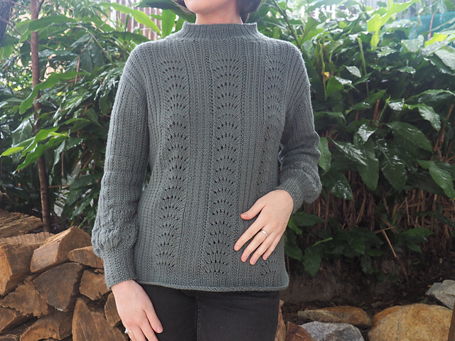 Ravelry: Fan Stitch Sweater pattern by Nadya Stallings