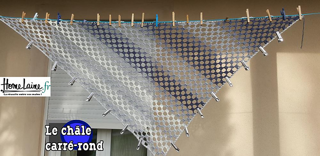 Ravelry: PatTrishia's Châle Carré-rond en Rachel de Zeeman