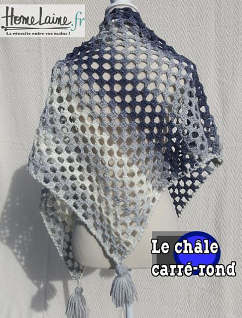 Ravelry: PatTrishia's Châle Carré-rond en Rachel de Zeeman
