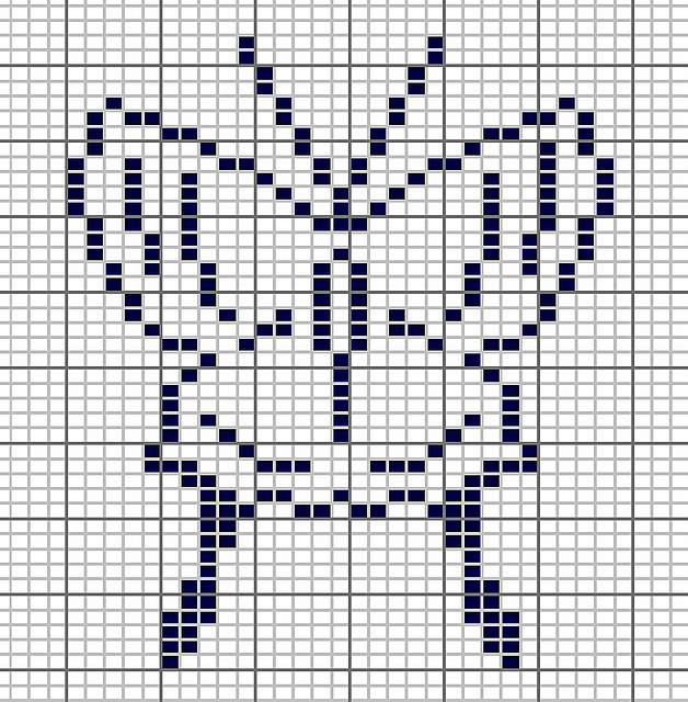 Ravelry: Butterfly Graph pattern by Jen Cabbage