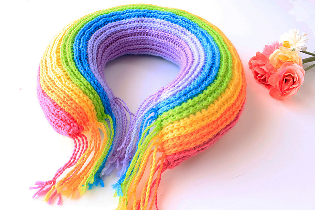 Ravelry: Rainbow Travel Pillow pattern by Sheetal Pathak