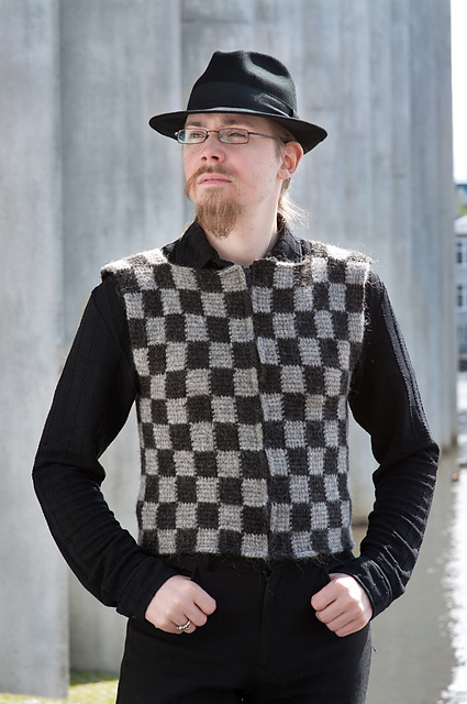 Ravelry: Checkerboard Vest pattern by Patrick Hassel-Zein