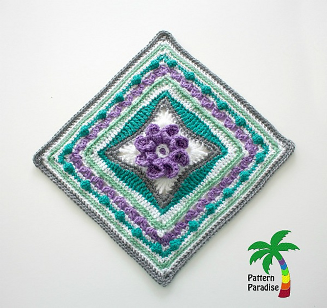 Ravelry: Spring Burst Square 15-179 pattern by Maria Bittner