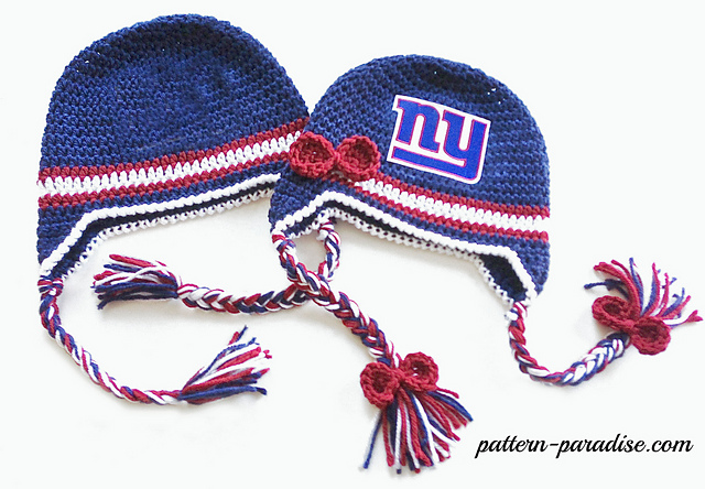 Ravelry: Football Hat 12-059 pattern by Maria Bittner