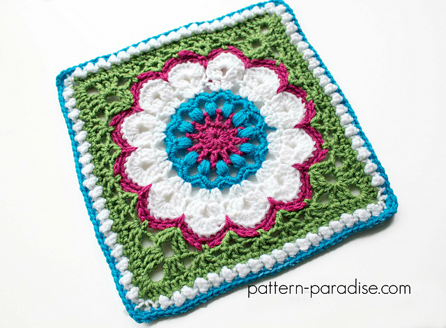 Ravelry: Dahlia 12" Crochet Square pattern by Maria Bittner