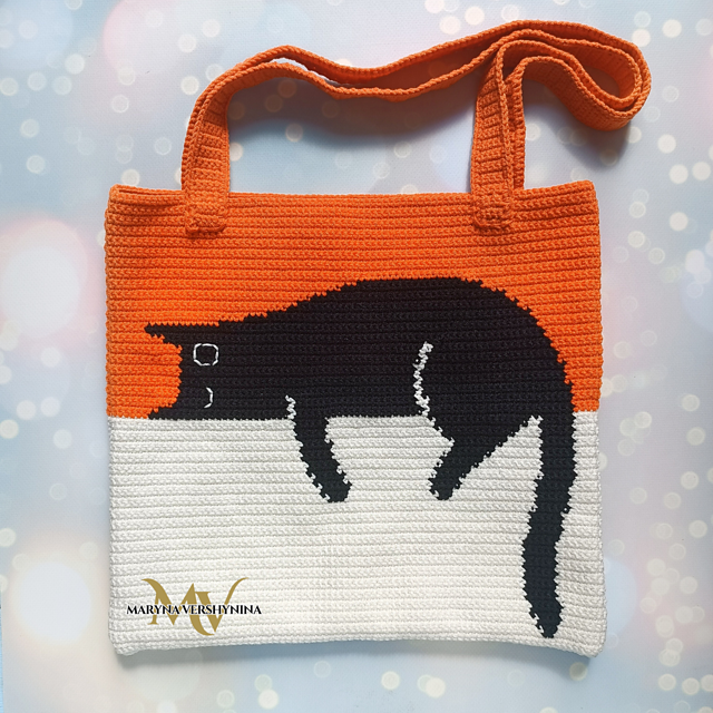 Ravelry: Black Cat Bag pattern by Maryna Vershynina