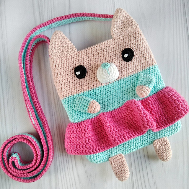 Ravelry: Cat Bag pattern by Maryna Vershynina