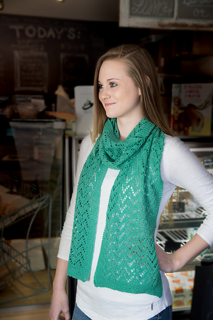 Ravelry: Chevron Lace Scarf pattern by Courtney Kelley