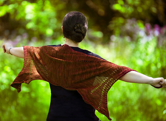 Ravelry: Dragon Wing Shawl pattern by Patti Waters