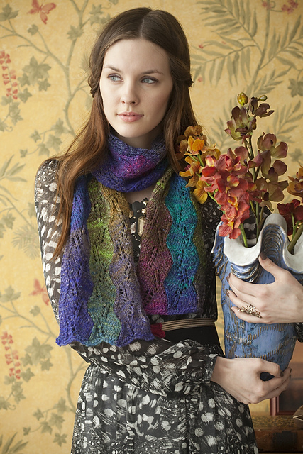 Ravelry: Intarsia Lace Scarf pattern by Patty Nance