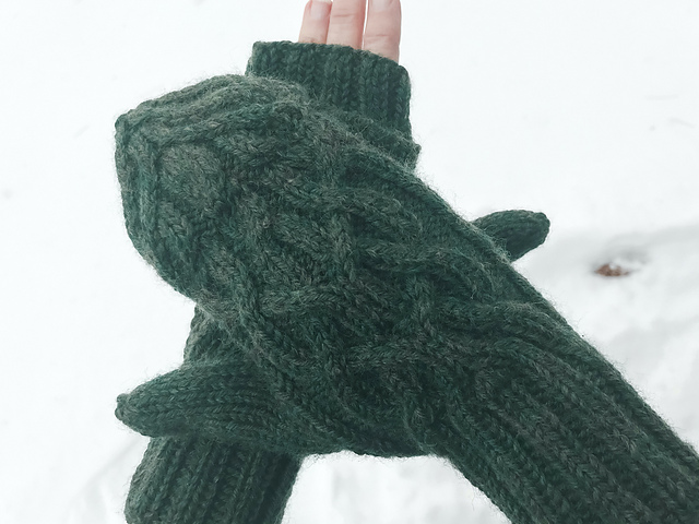 Ravelry: Affiknity Flip-Top Mittens pattern by Patty Lyons