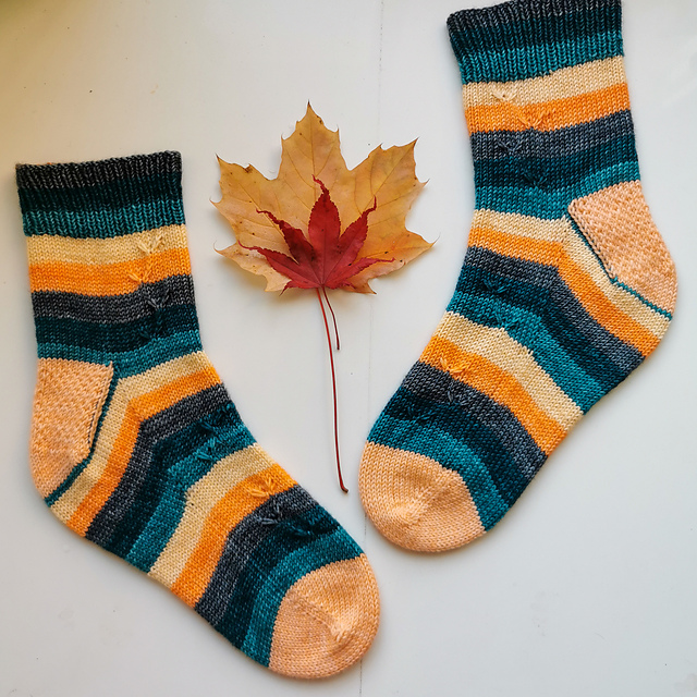 Ravelry: Batty Socks pattern by Autumn Poppy Designs
