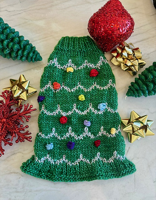 Ravelry: Oh Christmas Tree Pet Sweater pattern by Paula Marie Designs