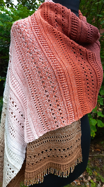 Ravelry: Fieldsong Shawl pattern by Sue Pearson