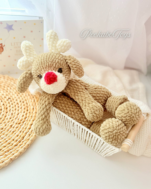 Ravelry: Reindeer Snuggler pattern by PeekaboToys